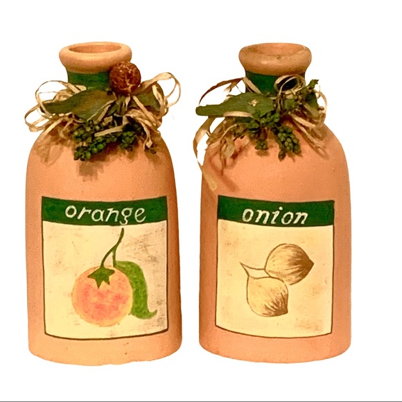 Accents | Set Of 2 Ceramic Peach Decorative Vases | Poshmark